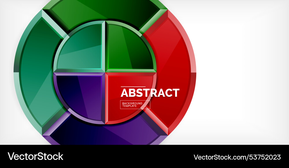 Triangle circles background Royalty Free Vector Image