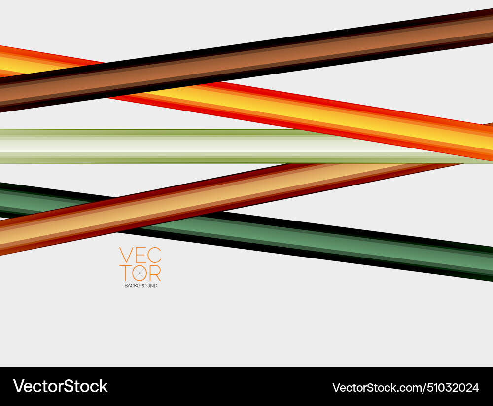 A bunch of different colored lines on white Vector Image