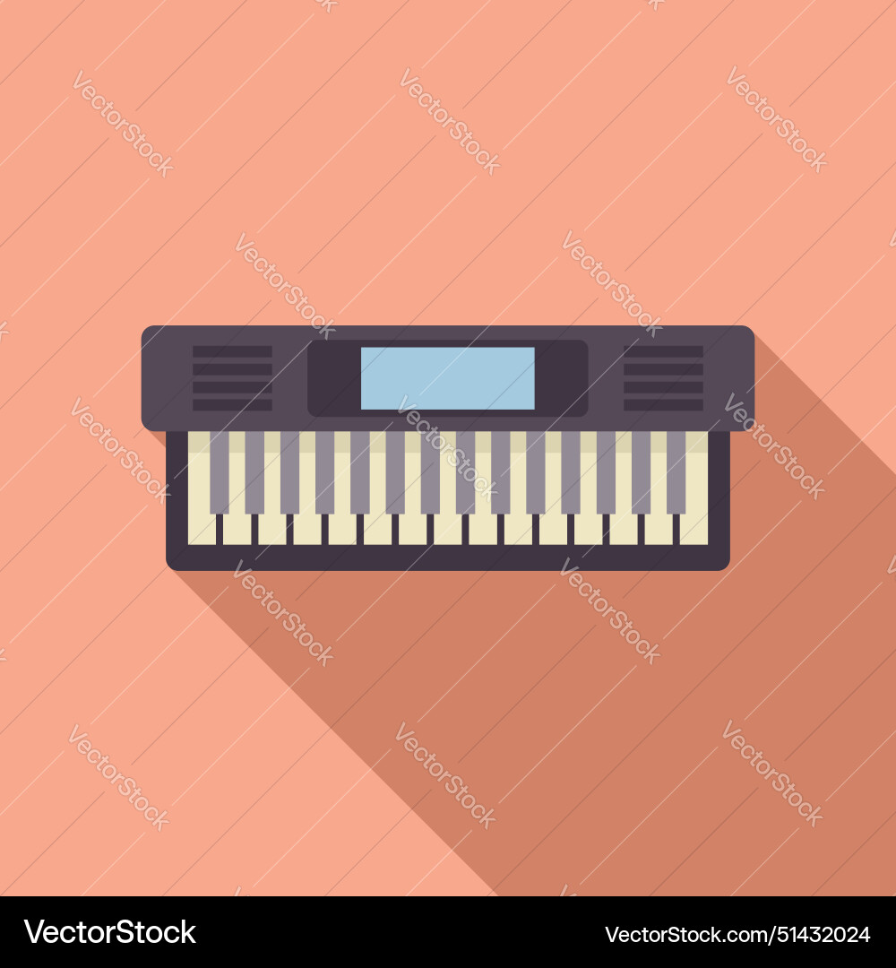 Flat design of electronic Royalty Free Vector Image