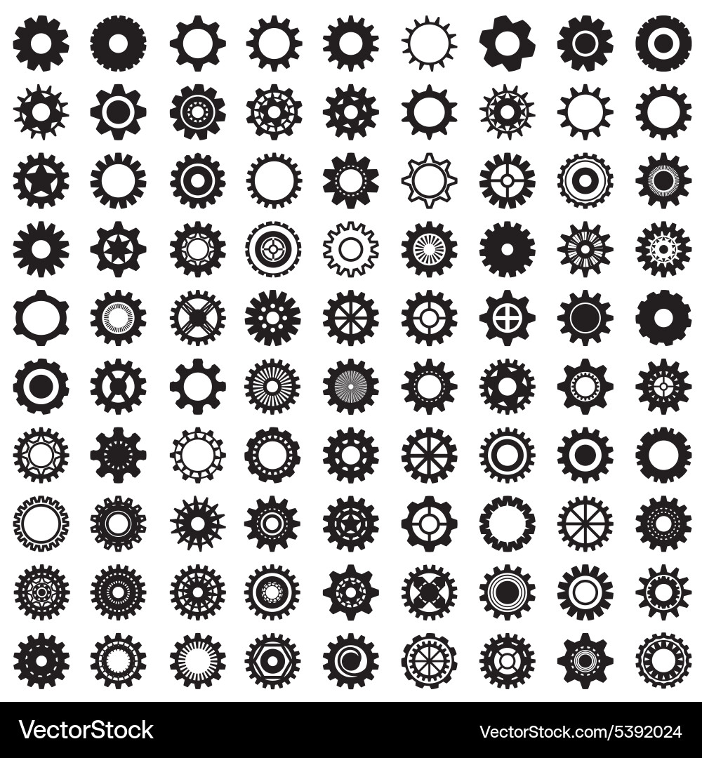Gear wheels Royalty Free Vector Image - VectorStock