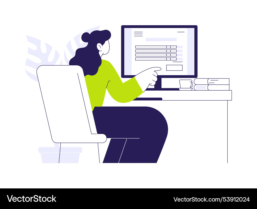 Invoice Abstract Concept Royalty Free Vector Image