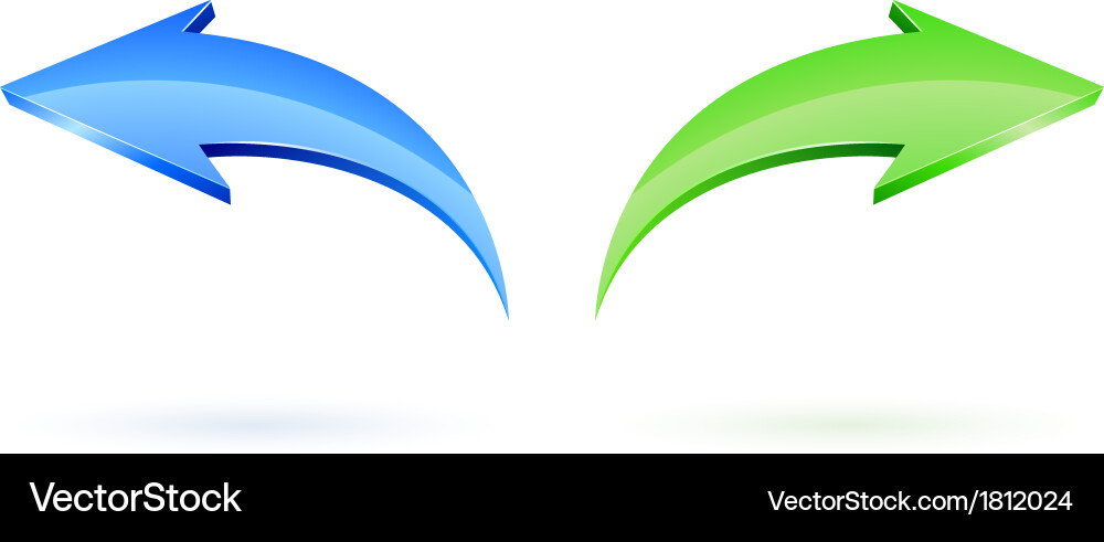 Next and back arrows Royalty Free Vector Image