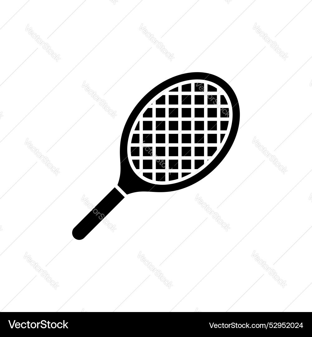 Racquet icon isolated on white background Vector Image