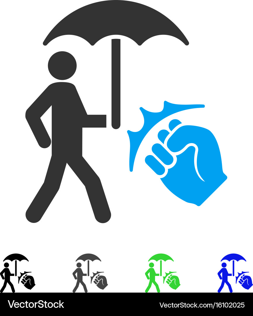 Crime coverage flat icon Royalty Free Vector Image