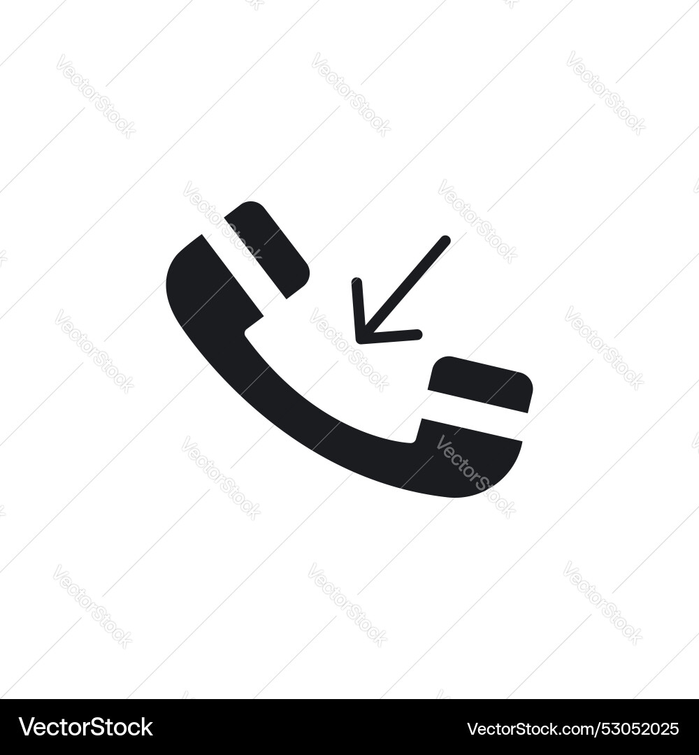 Incoming call icon set received symbol Royalty Free Vector