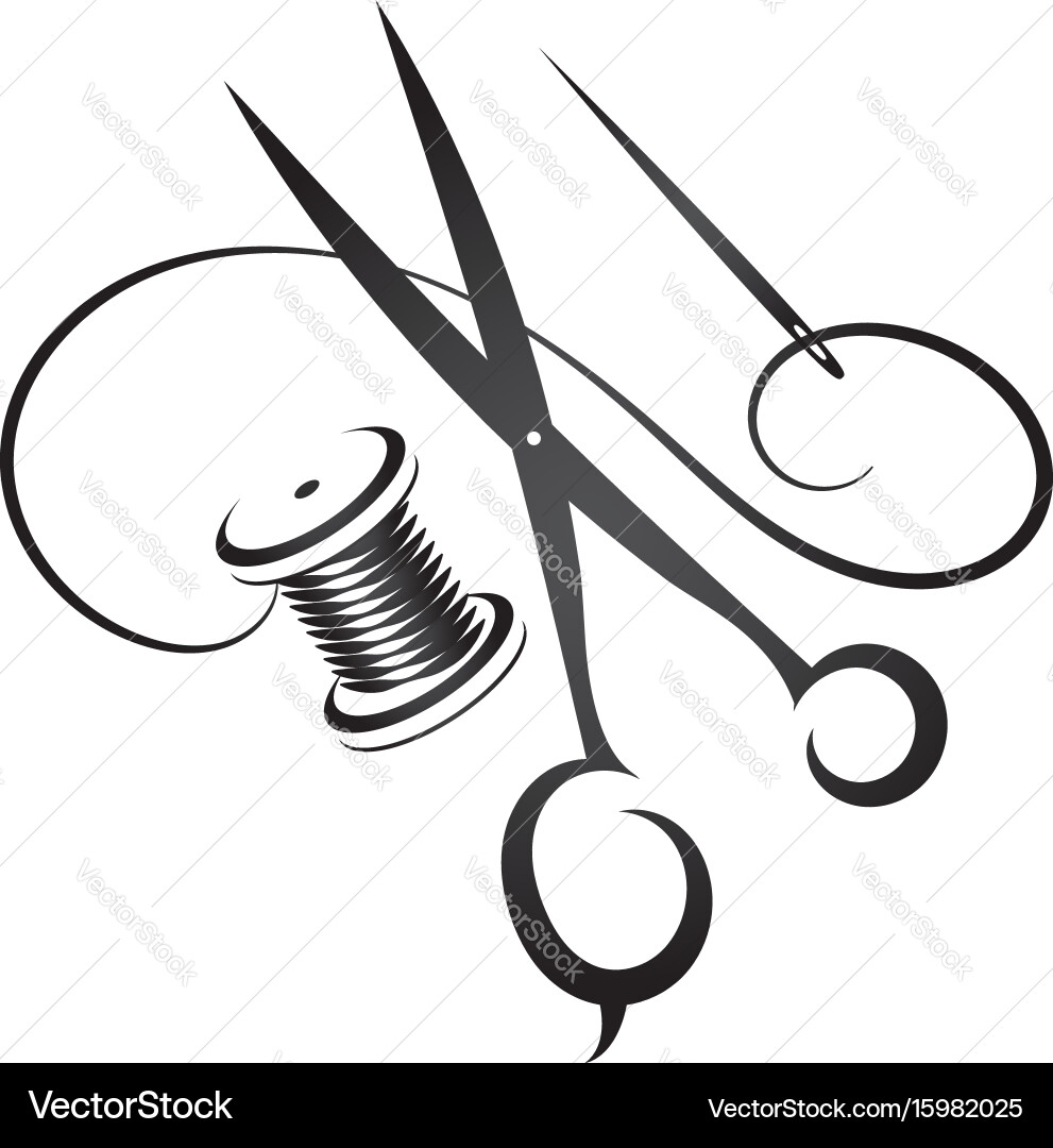 Sewing kit Royalty Free Vector Image - VectorStock