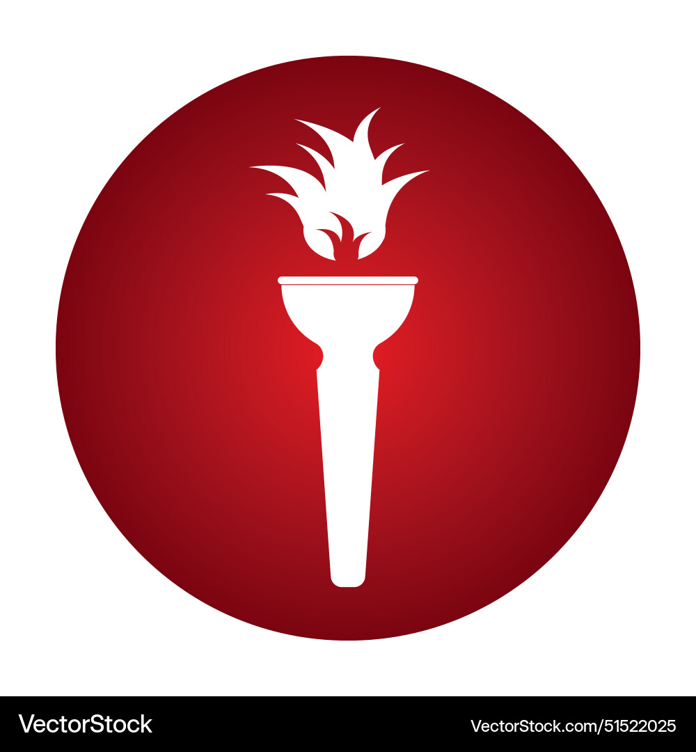 Torch icon design Royalty Free Vector Image - VectorStock