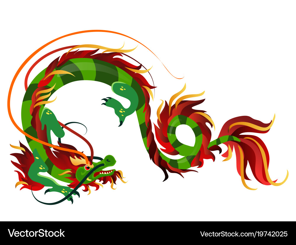 Traditional chinese dragon ancient symbol Vector Image