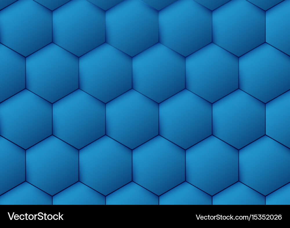 Blue Hexagon Pattern Background – Royalty-Free Vector | VectorStock