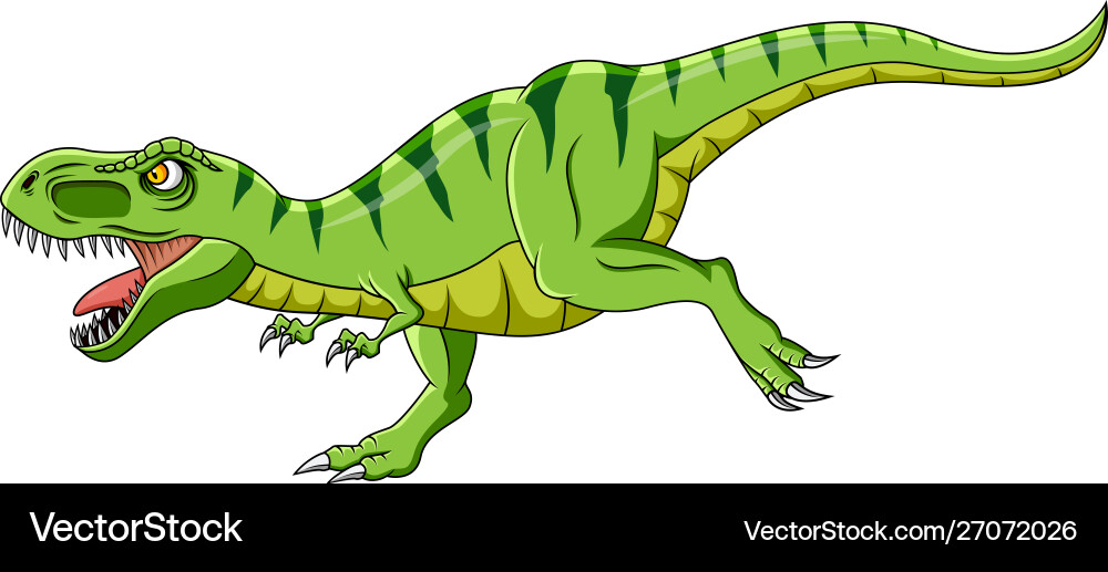 Cartoon T-Rex Growling Royalty Free Vector Image