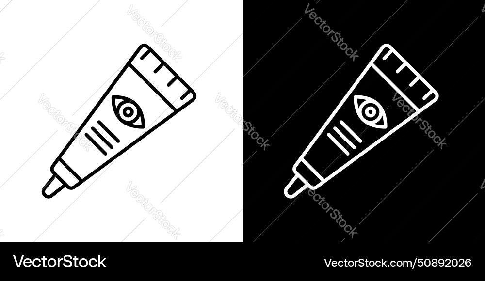 Eye cream icon set anti wrinkle or ageing Vector Image