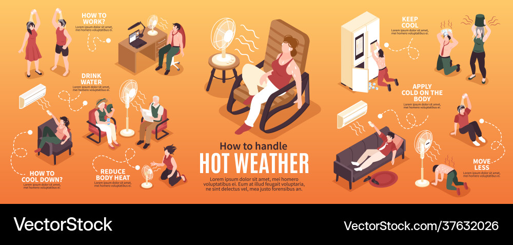 How weather infographics Royalty Free Vector Image