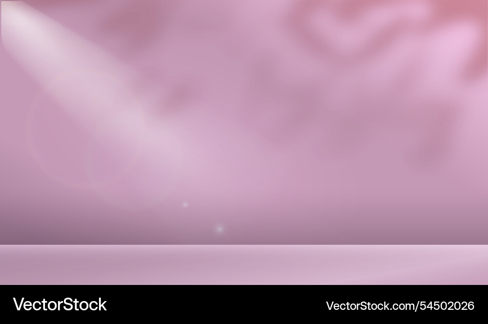 Pink background studio wall room showcase and Vector Image