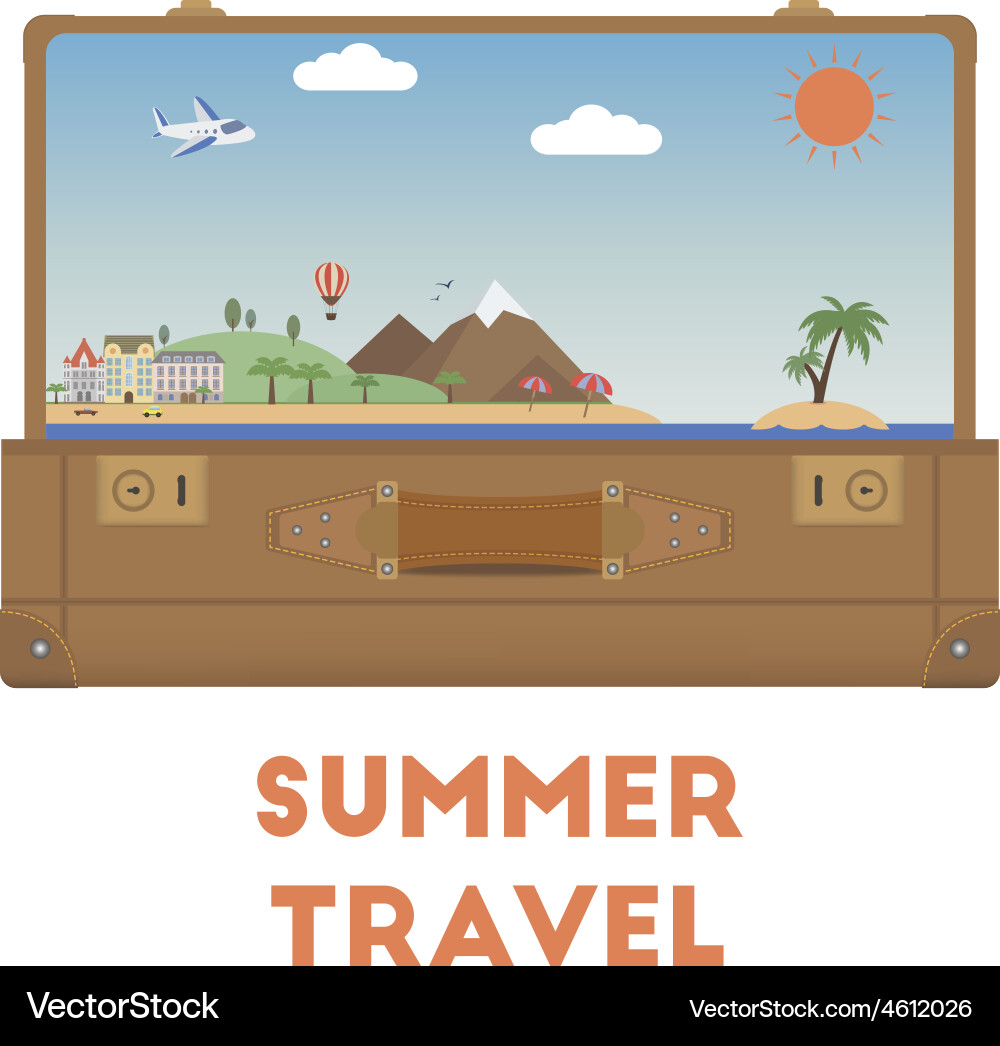 Summer travel Royalty Free Vector Image - VectorStock