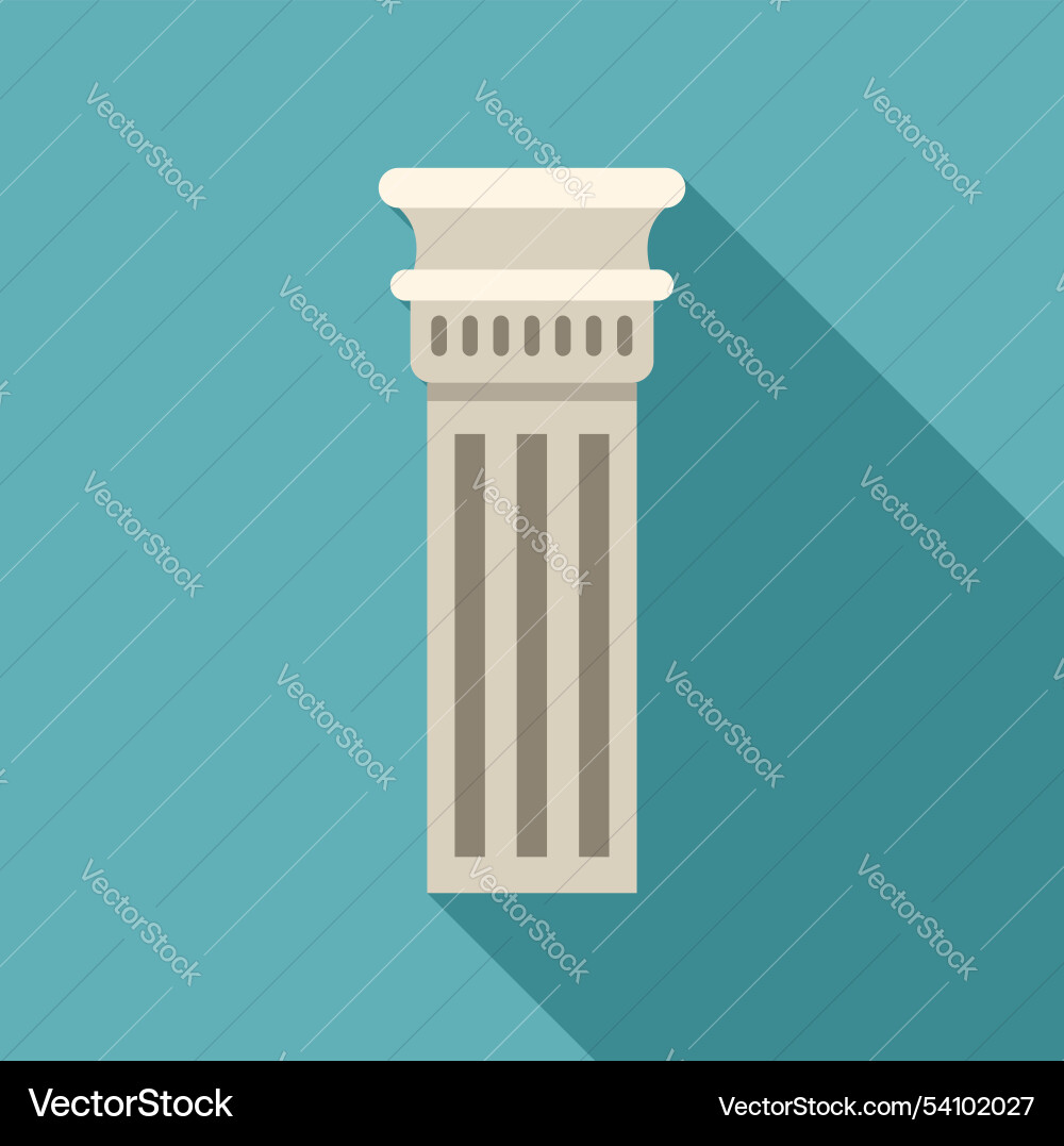 Architectural column standing tall with long Vector Image