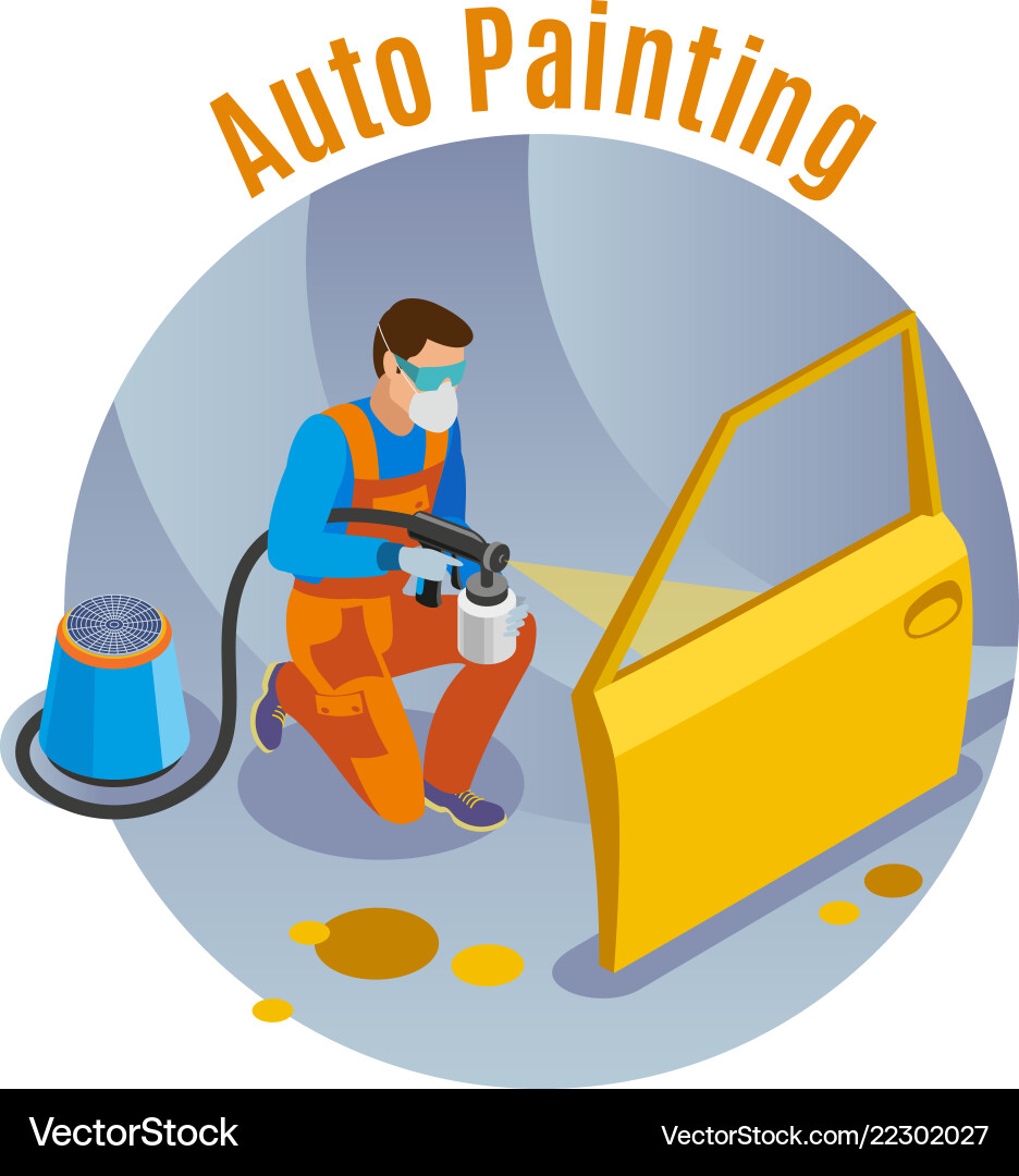 Automotive Service & Repair Background Vector Image
