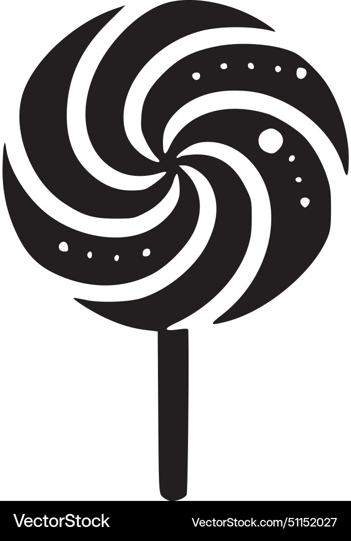 Candy - black and white isolated icon Royalty Free Vector