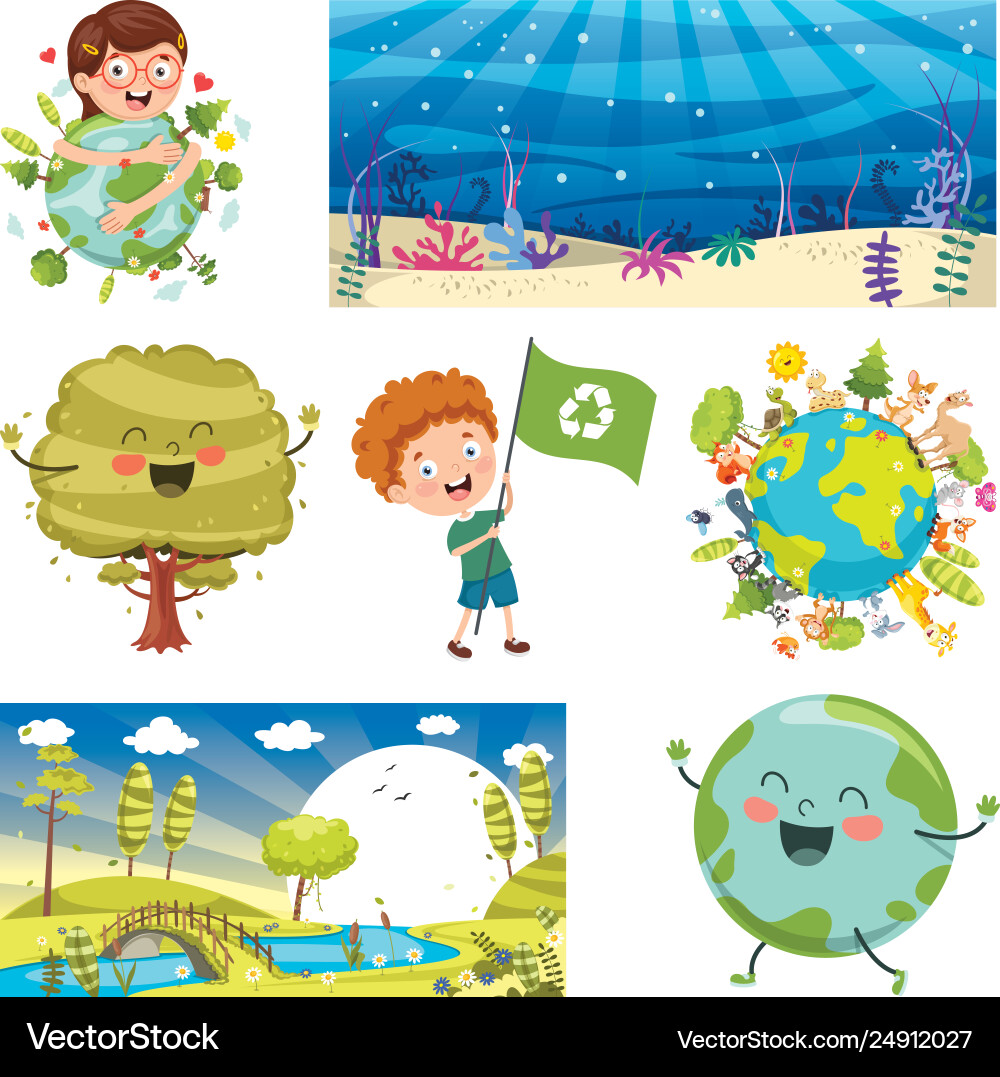 Environment elements Royalty Free Vector Image