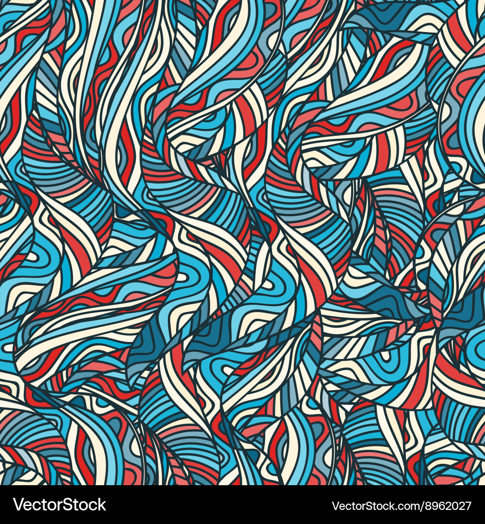 Wavy Line Pattern - Abstract Background Royalty Free Vector
