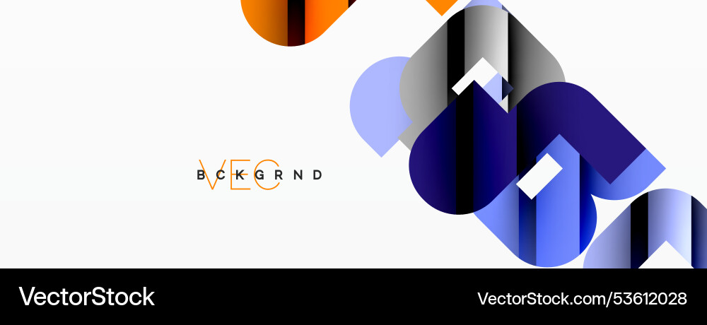 Abstract background colorful geometric curve Vector Image