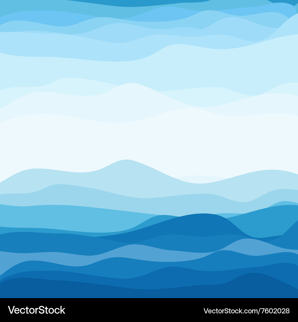 Abstract Blue Wave Pattern Royalty Free Vector Image
