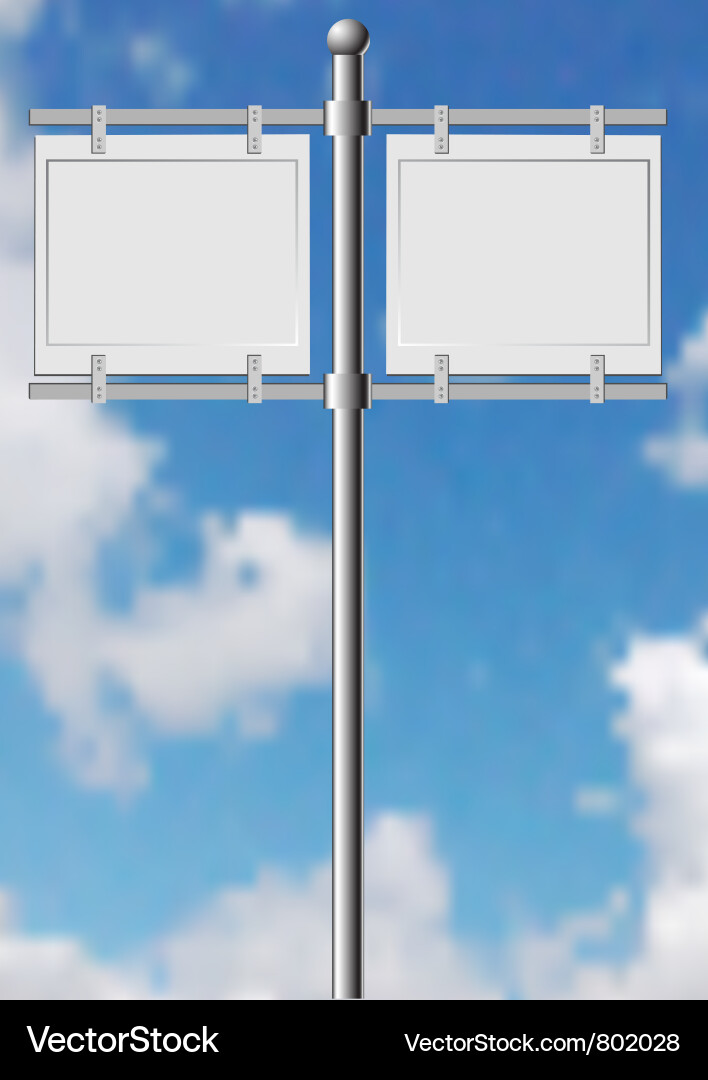 Blank signs Royalty Free Vector Image - VectorStock