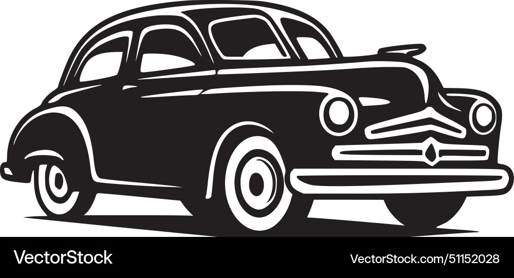 Car - minimalist and flat logo Royalty Free Vector Image