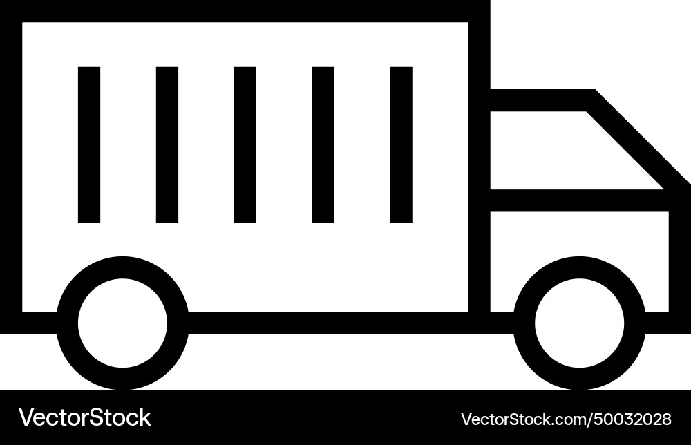 Lieferung Van Icon Lizenzfreies Vektorbild - VectorStock