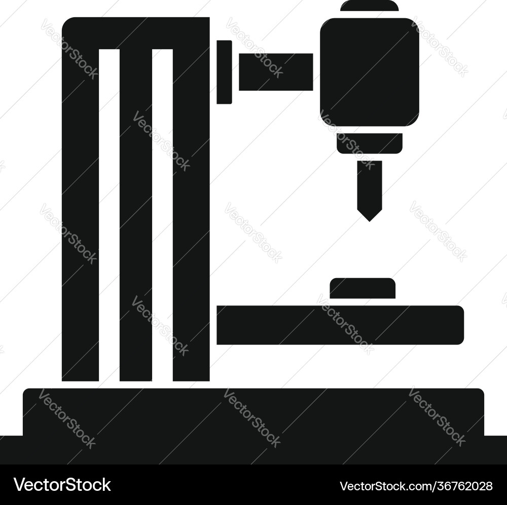 Industrial milling machine icon simple style Vector Image
