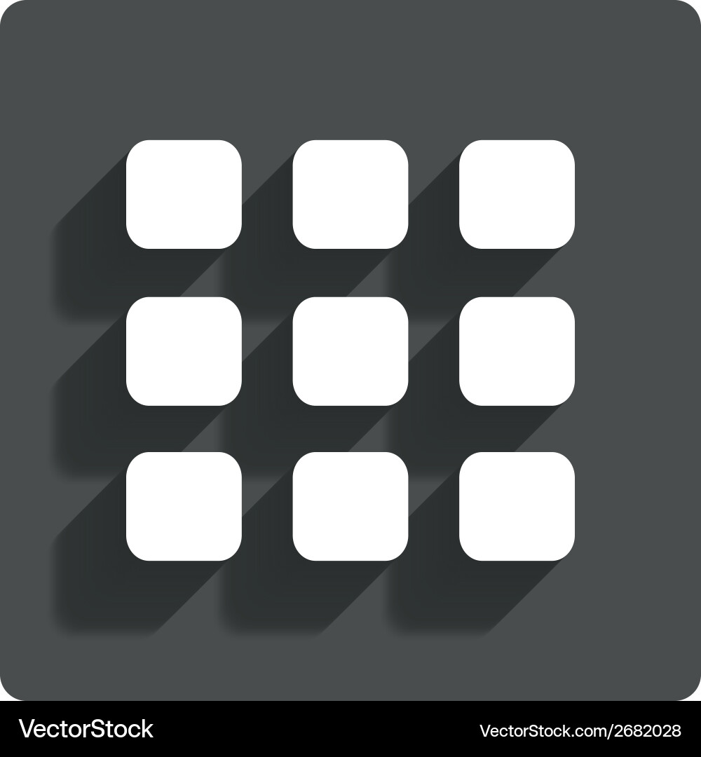 Thumbnails Gitter-Galerie Ansicht Symbol Vektorbild