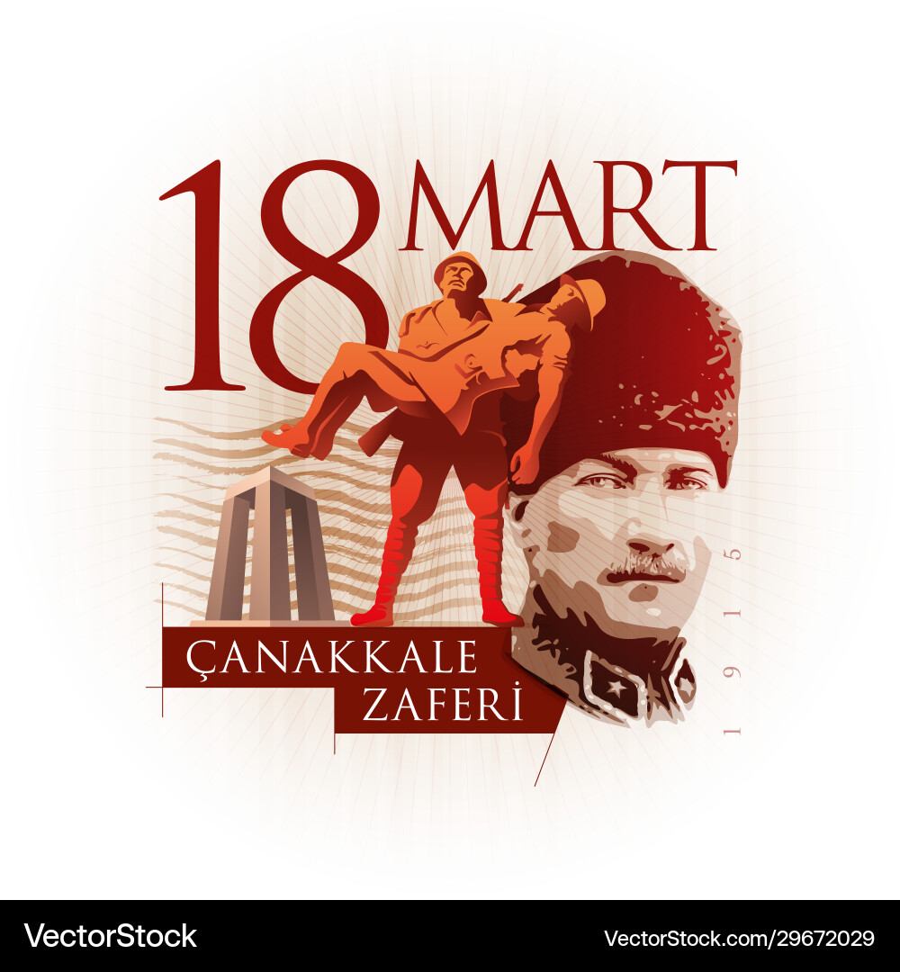 18th march martyrs remembrance day Royalty Free Vector Image