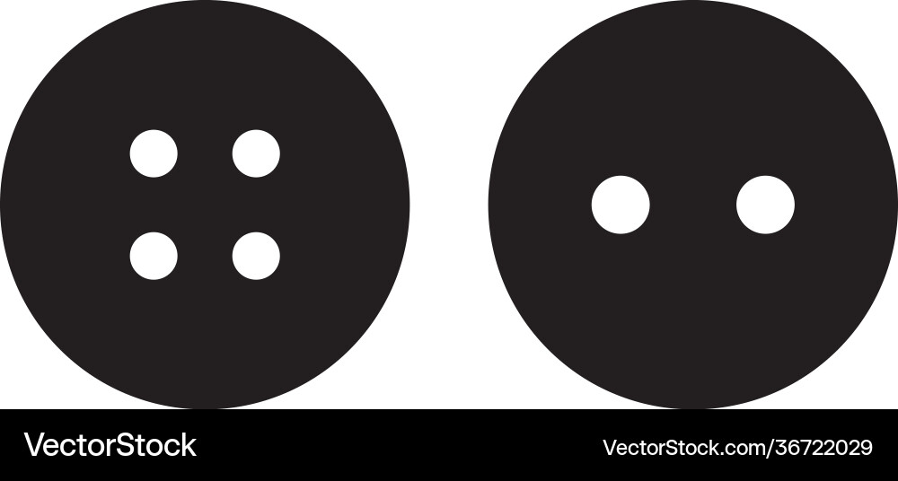 Clothing buttons Royalty Free Vector Image - VectorStock
