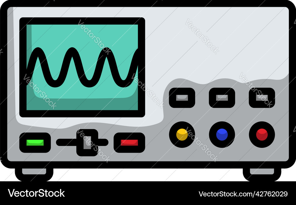 Oscilloscope icon Royalty Free Vector Image - VectorStock