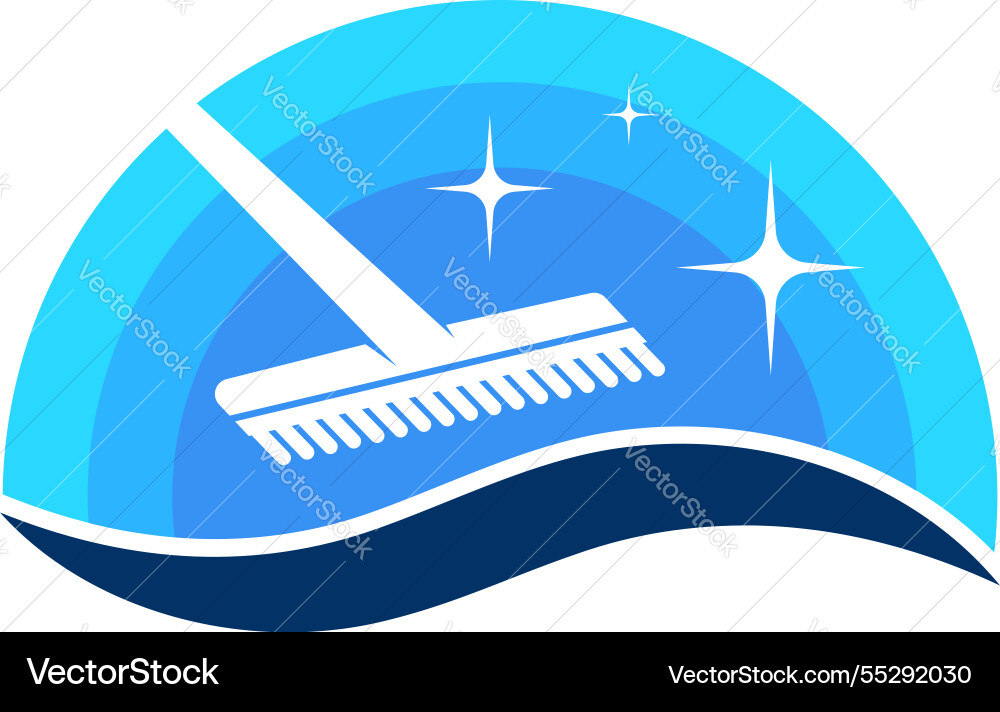 Cleaning and washing symbol with tool water Vector Image