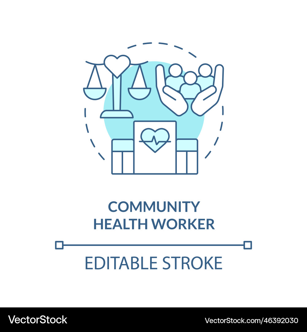 Community Health Worker Icon Royalty Free Vector Image