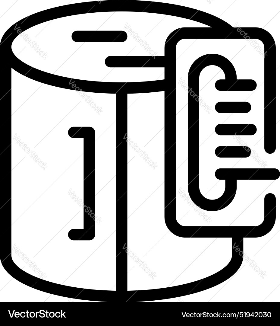 Database icon representing data storage Royalty Free Vector