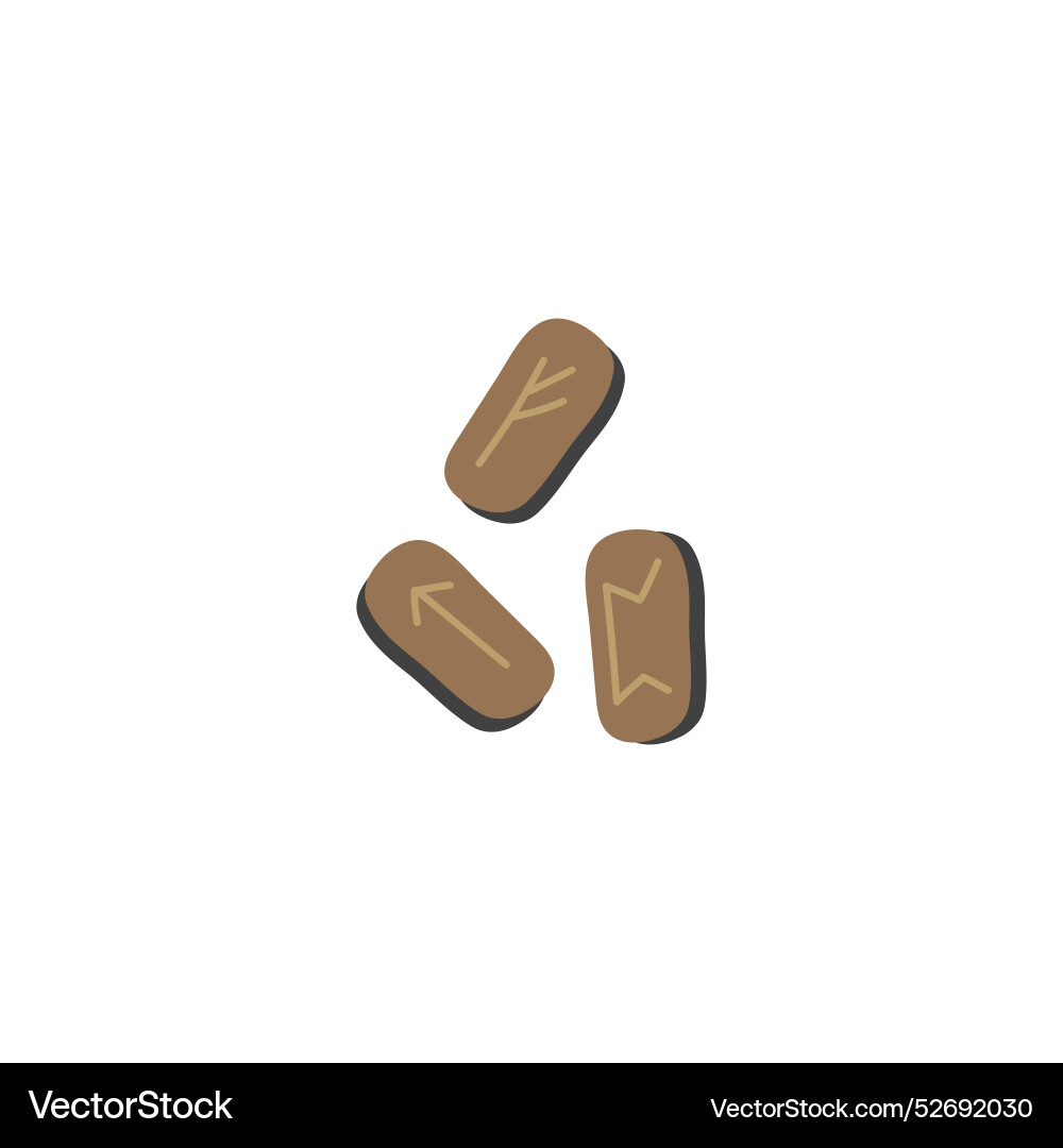 Runes sacred script icons perth fehu and terwaz Vector Image