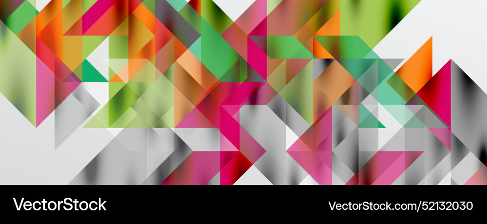 Tech minimal overlapping triangle shapes elements Vector Image