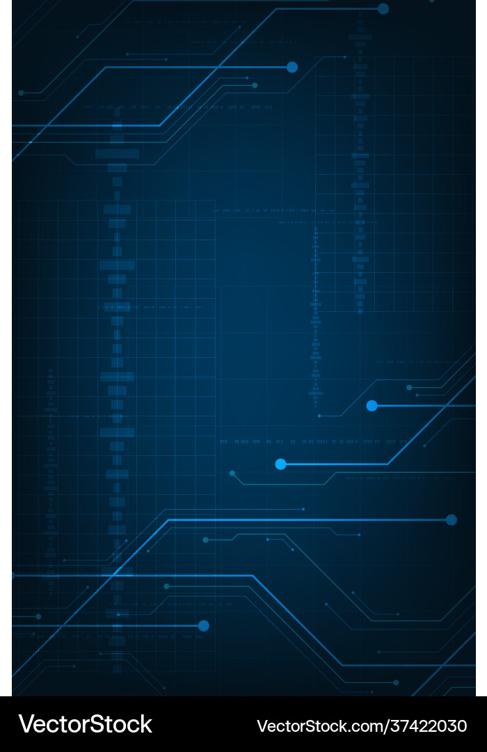 Technology background in concept circuits Vector Image