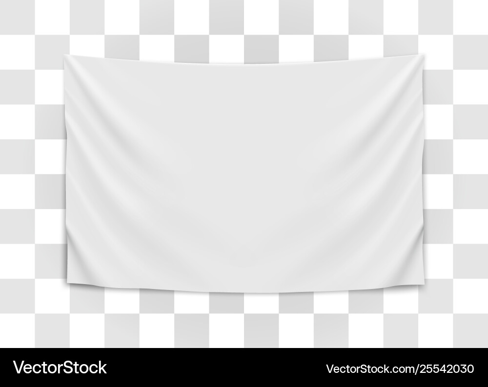 White Empty Flag - Blank Concept Royalty Free Vector Image
