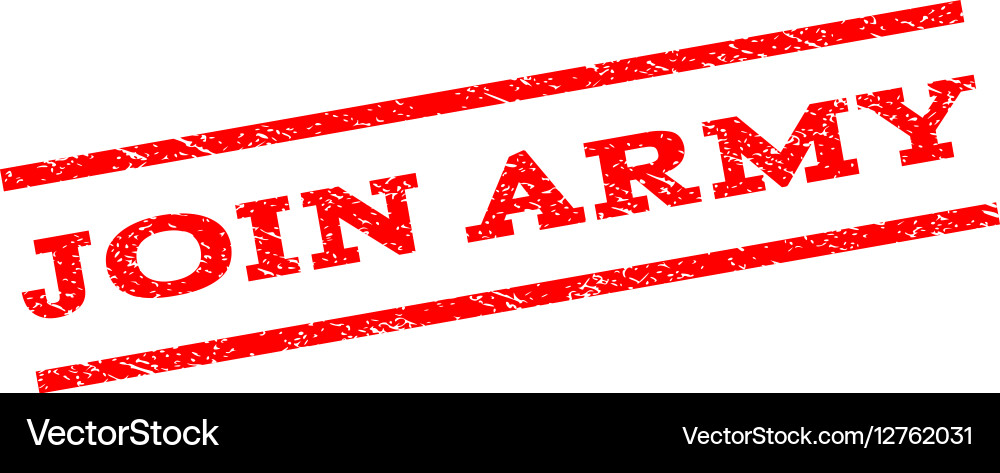 Join army watermark stamp Royalty Free Vector Image