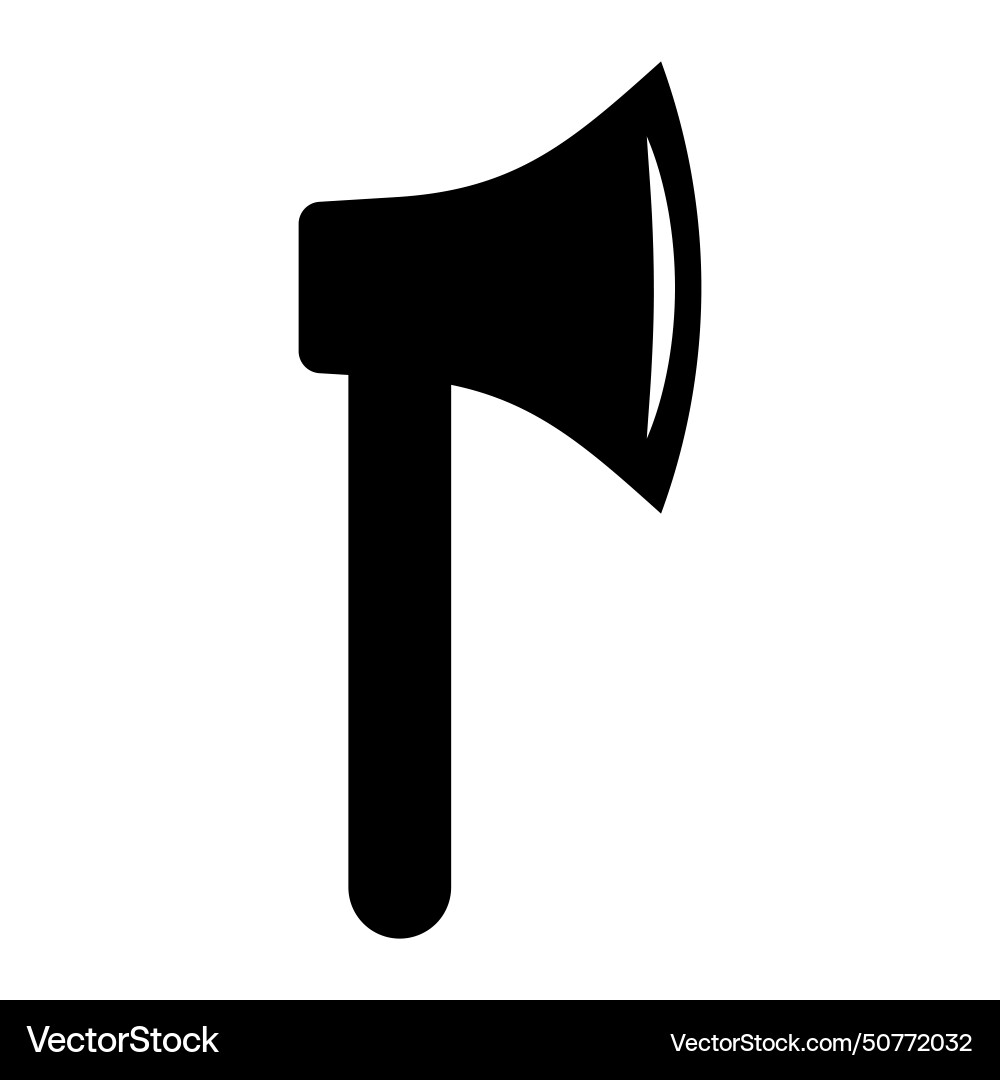 Black axe icon on white background Royalty Free Vector Image