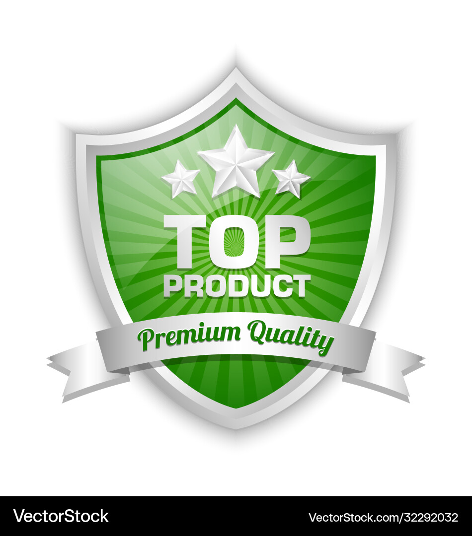 Premium Quality Shield - Top Product Royalty Free Vector
