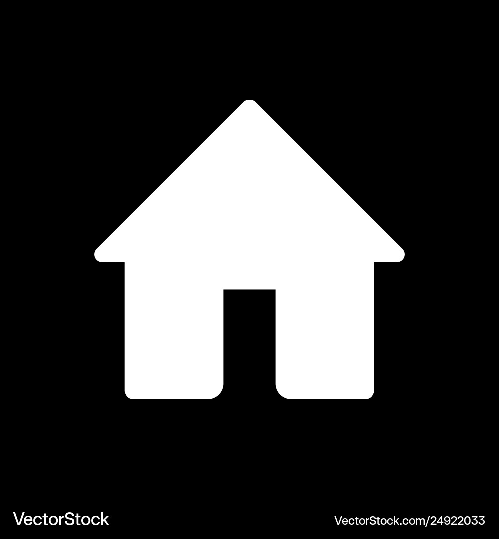 Home Address Icon Black