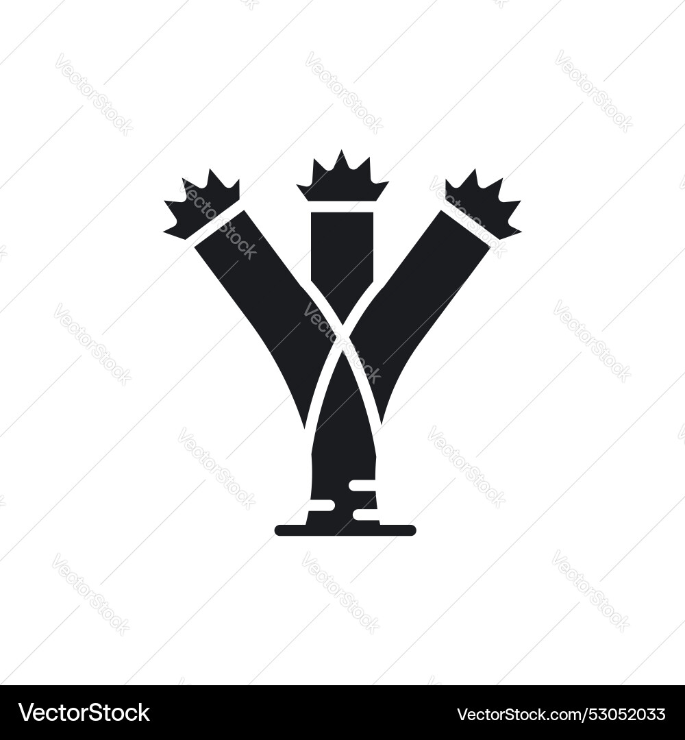 Joshua tree icon set beach plant symbol Royalty Free Vector