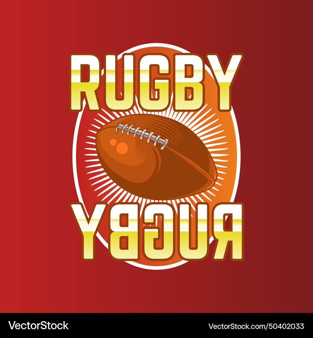 Media optimized rugby symbol Royalty Free Vector Image