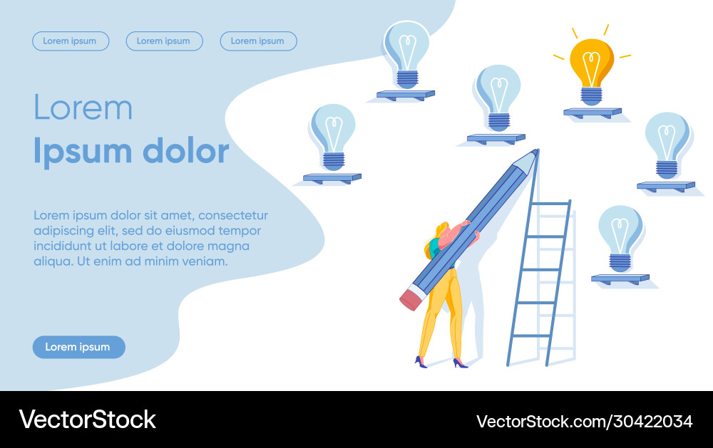 Choosing best idea and innovation for business Vector Image