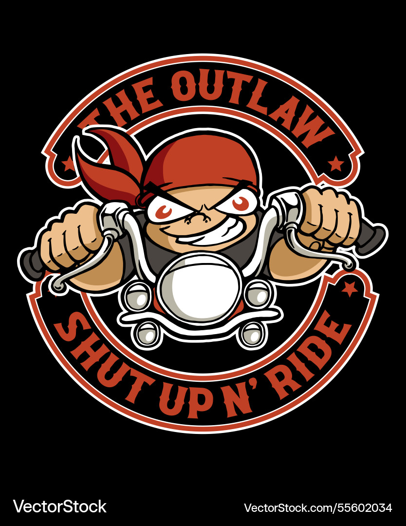 Outlaw cartoon design Royalty Free Vector Image