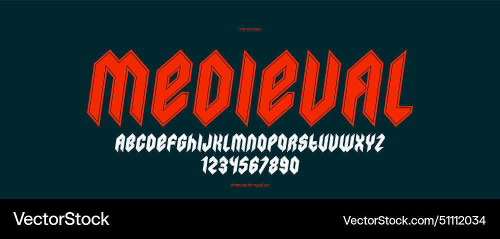Sharp and bold display italic font for logo Vector Image
