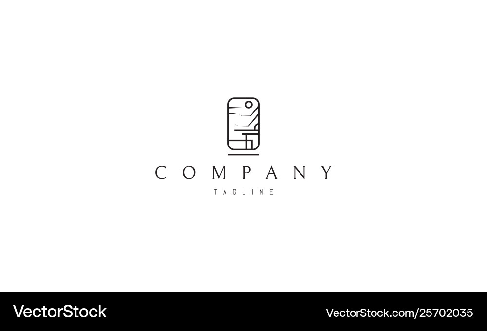 Asian house abstract black logo design Royalty Free Vector